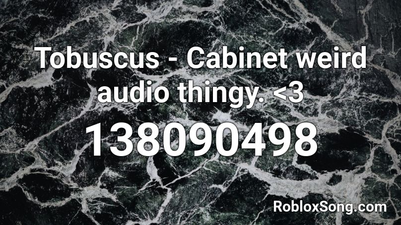 Tobuscus - Cabinet weird audio thingy.