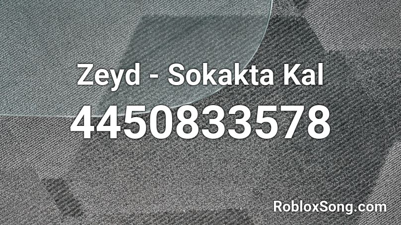 Zeyd - Sokakta Kal Roblox ID - Roblox music codes