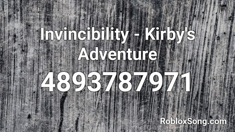 Invincibility - Kirby's Adventure Roblox ID - Roblox music codes